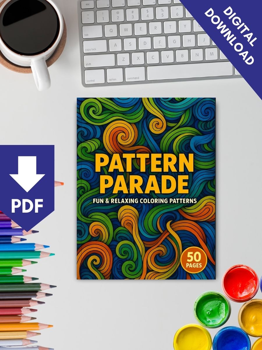 Pattern Parade 50 Fun & Relaxing Coloring Patterns | Coloring Page Store