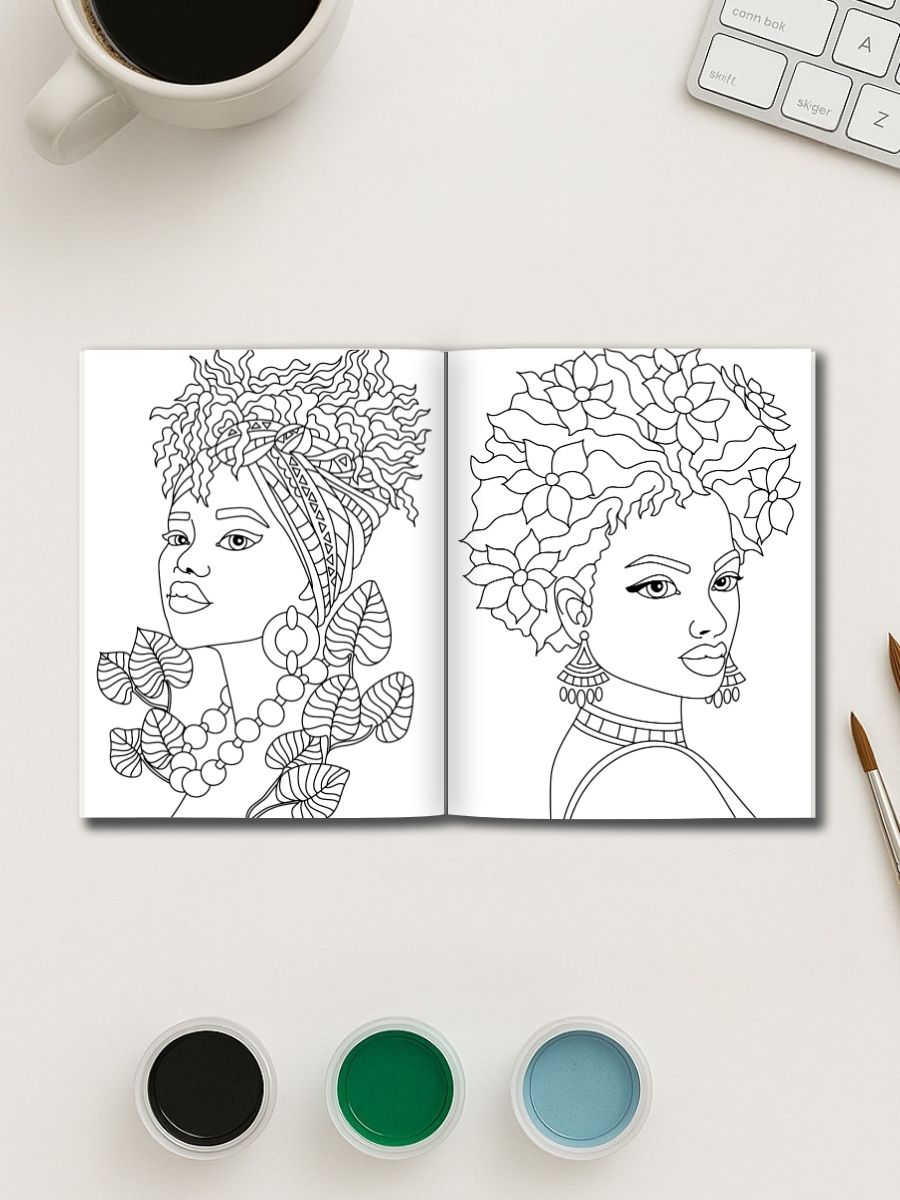 Beautifully Bold 48 Black Girl Coloring Pages | Coloring Page Store